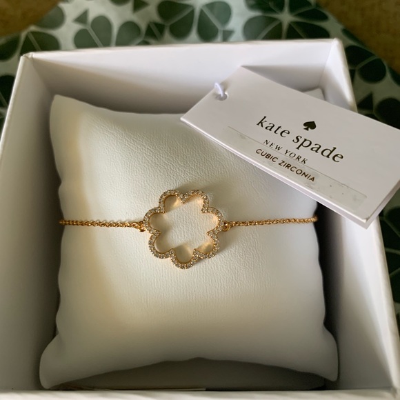 kate spade | Jewelry | Kate Spade Scrunched Scallops Pave Bracelet ...